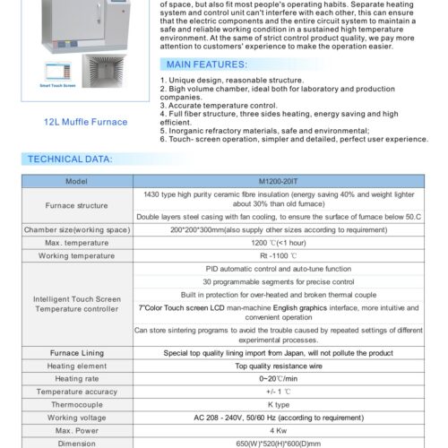 Programmable Muffle Furnace