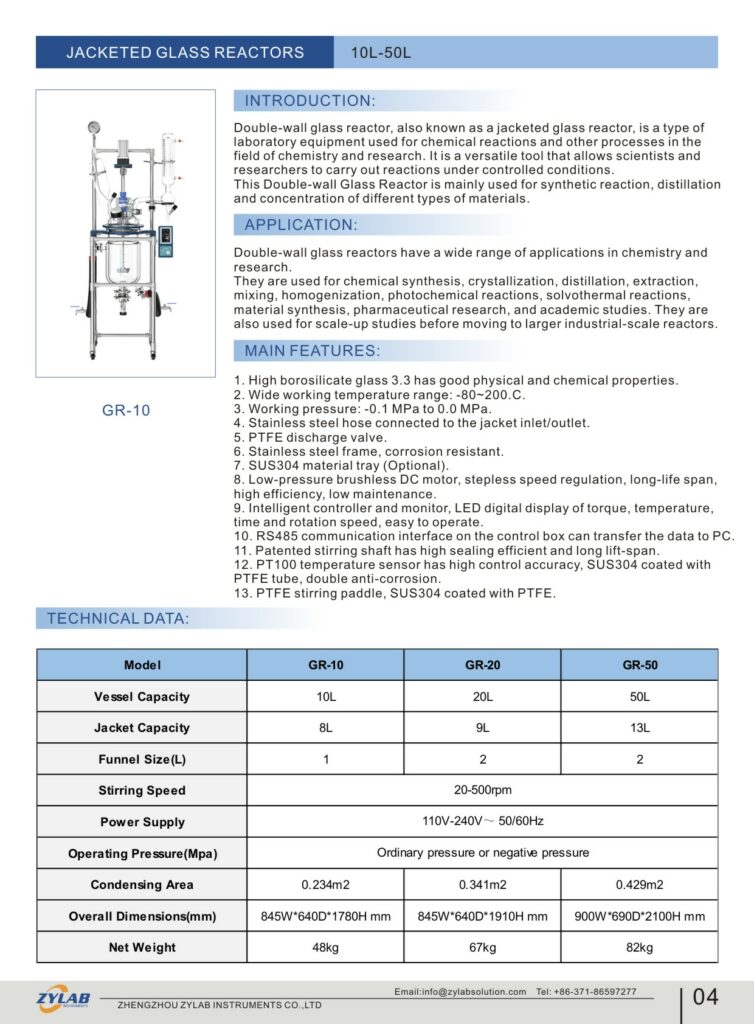 Ultimate Guide to Glass Reactors: Types, Features, and Applications