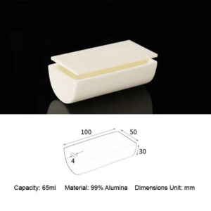 Half Round High Purity Alumina (Al2O3) Boat Crucibles with Covers