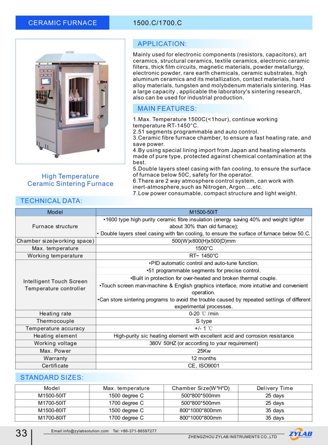 High Temperature Chamber Furnace